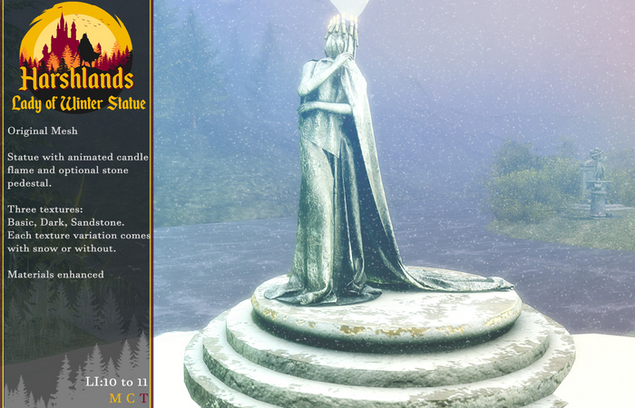 Second Life Marketplace - [Harshlands] Lady of Winter Statue